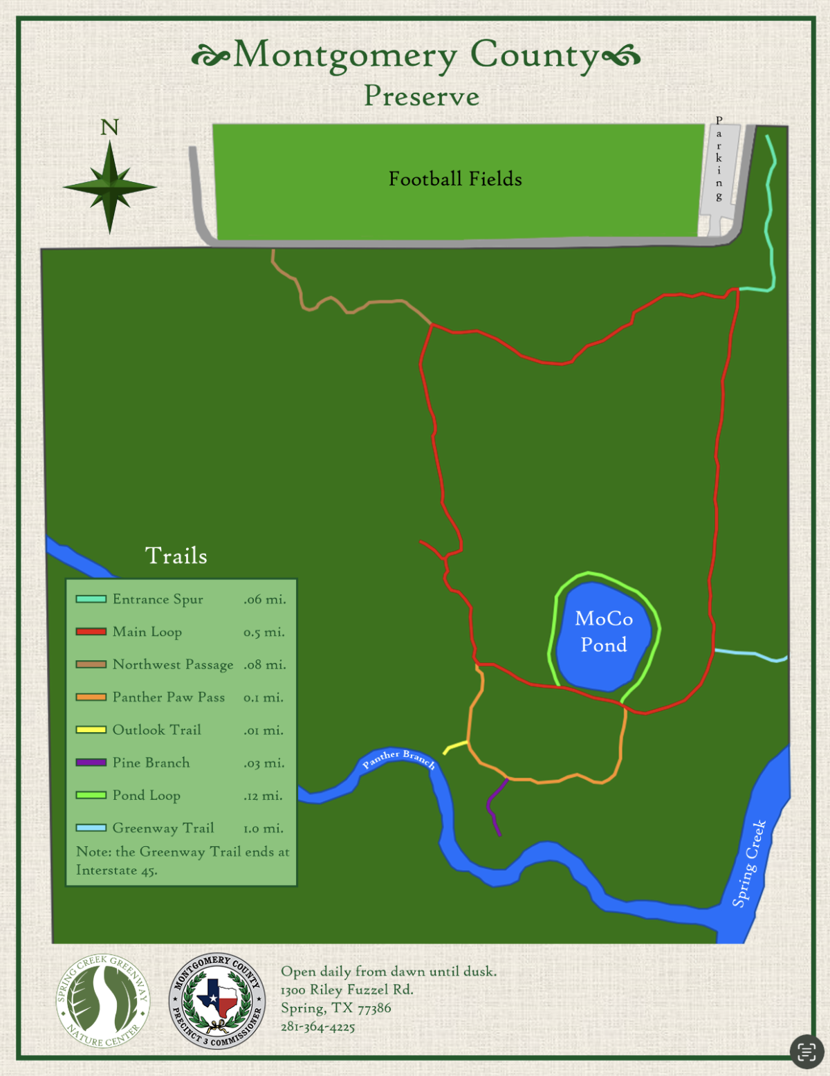 Trail Maps - Spring Creek Greenway Nature Center