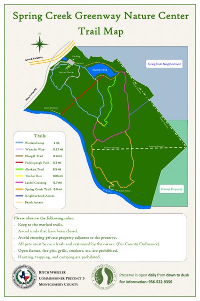 Trail Maps - Spring Creek Greenway Nature Center